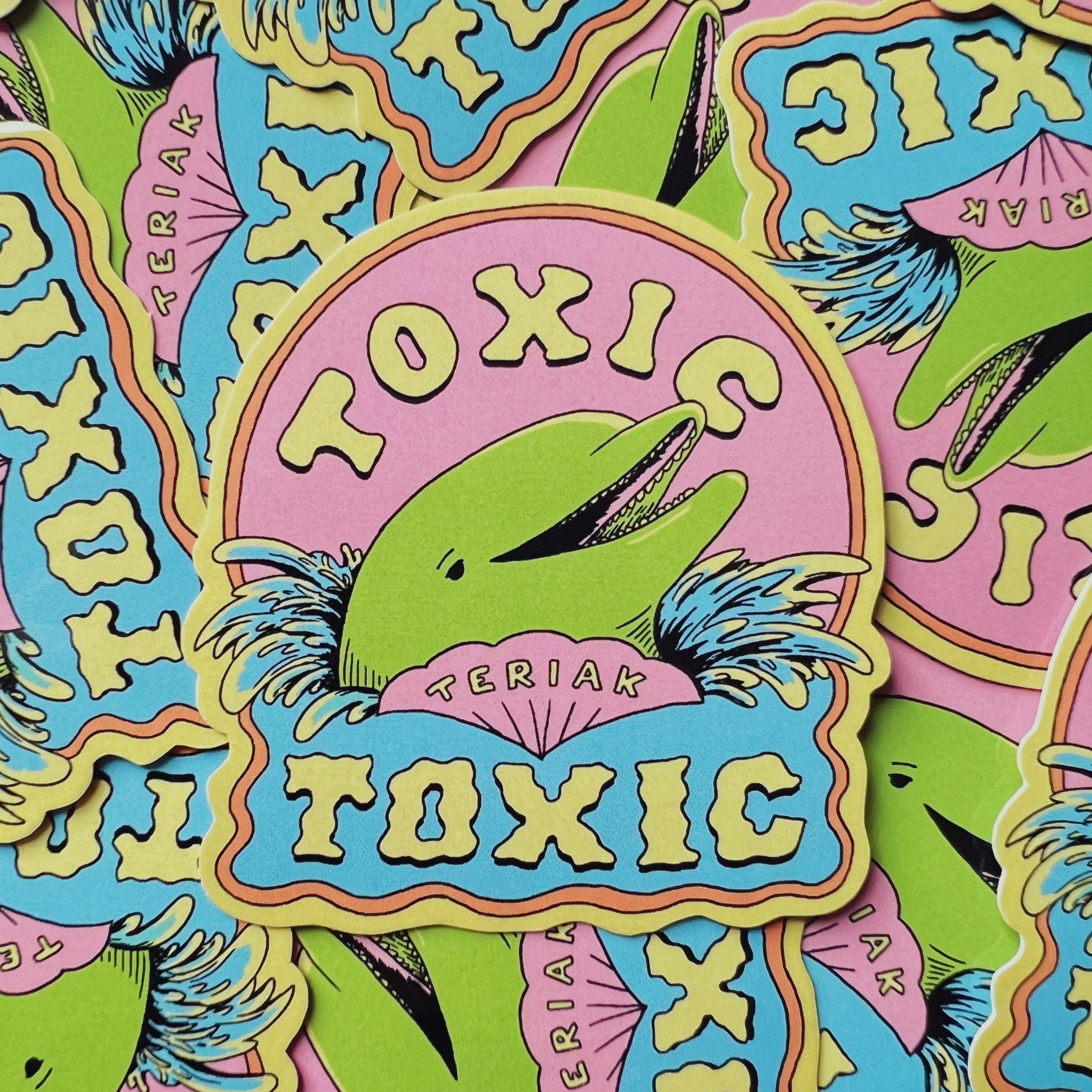 Toxic Teriak Toxic Vinyl Sticker – Wormhole