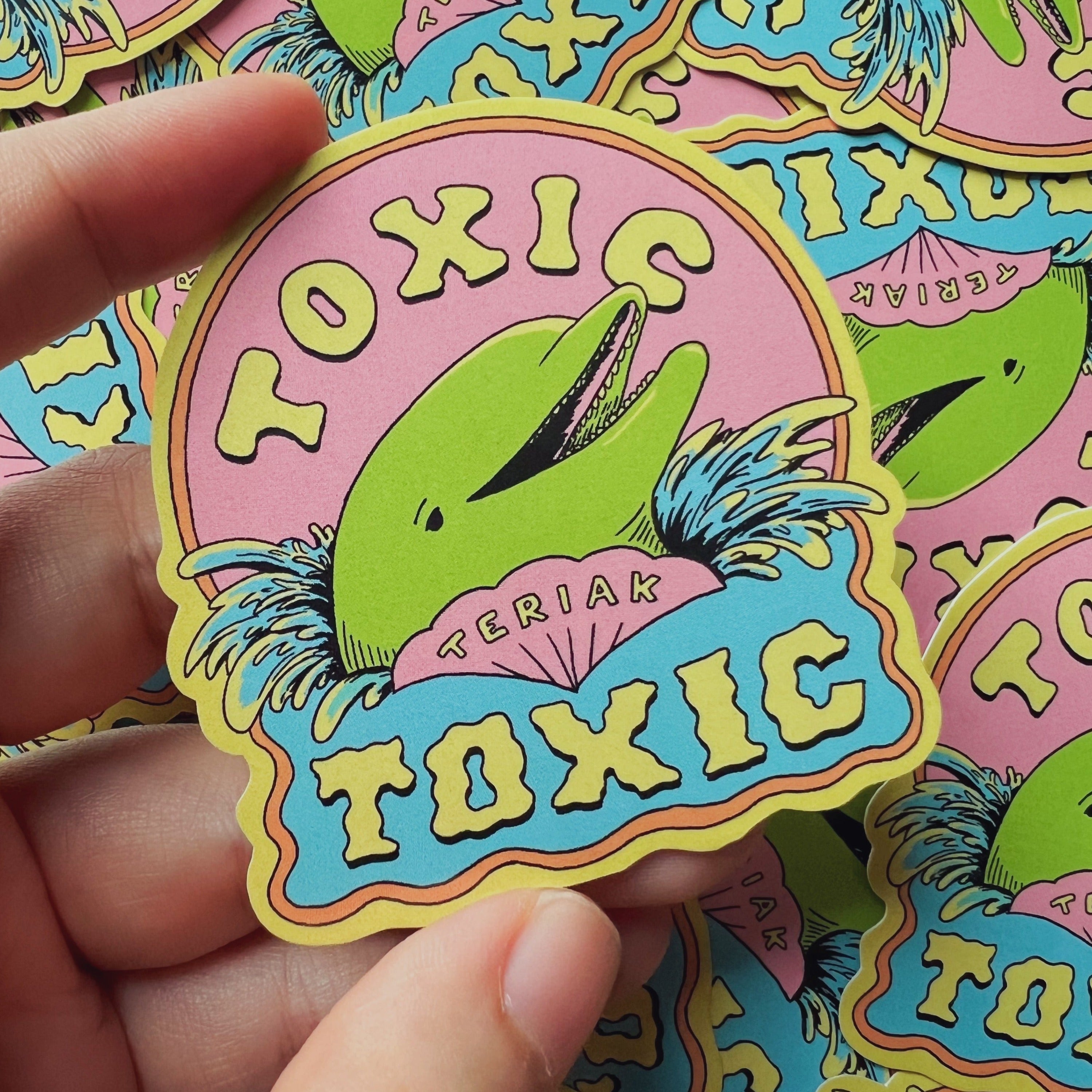Toxic Teriak Toxic Vinyl Sticker – Wormhole