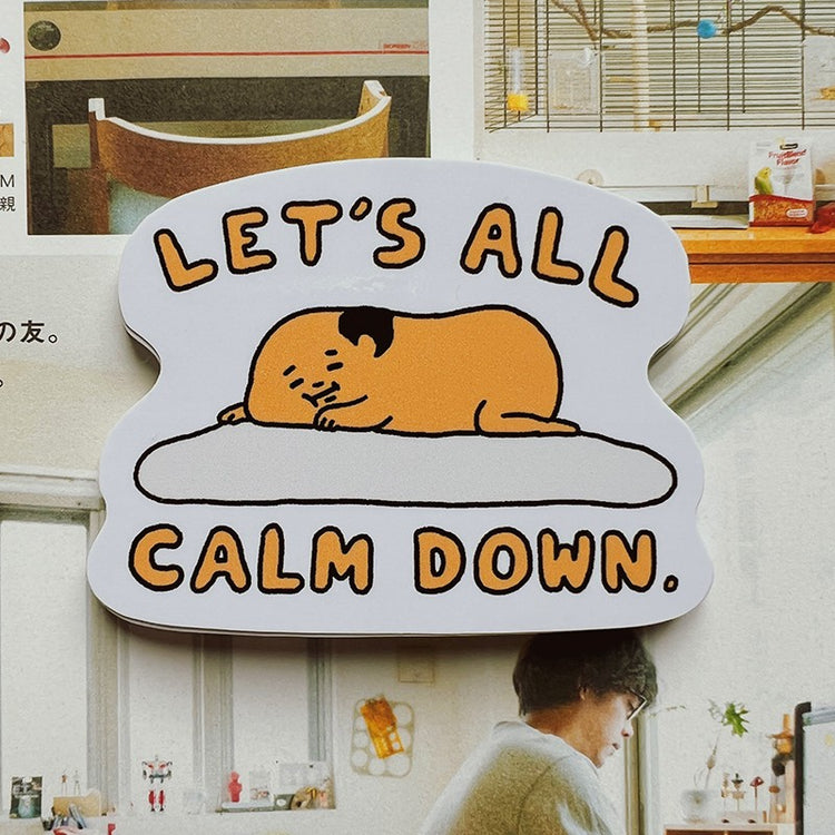 Let's All Calm Down Sticker – Wormhole