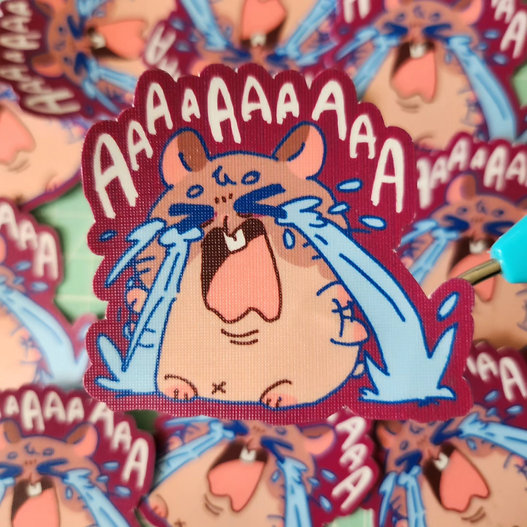 AAAAAAA Hamster Sticker – Wormhole