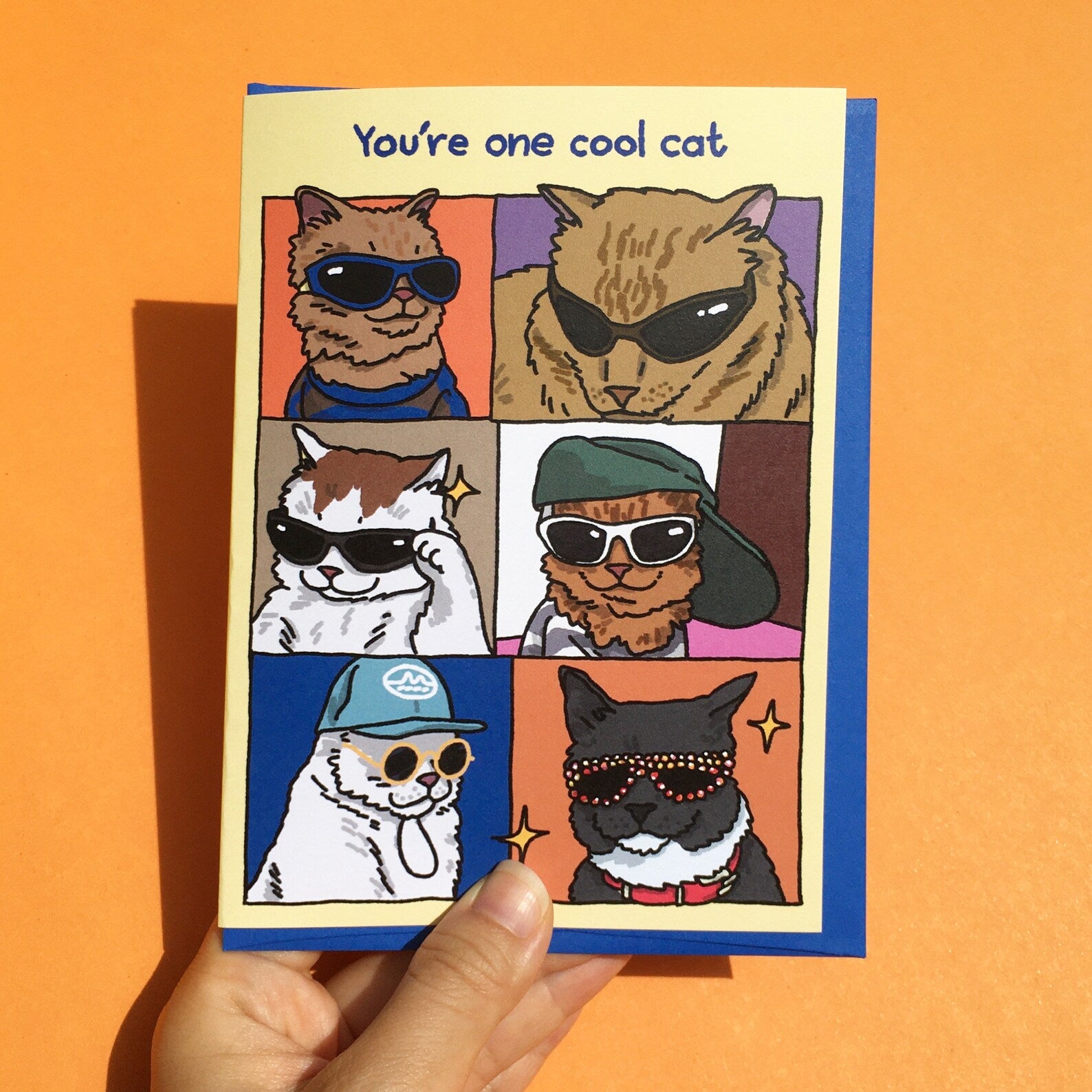 Youʼre One Cool Cat Greeting Card – Wormhole