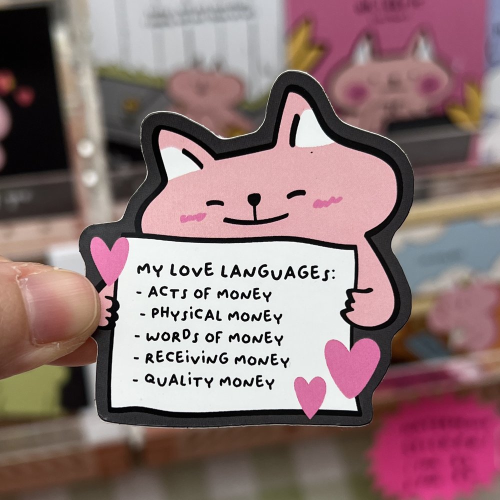 my love language sticker – Wormhole
