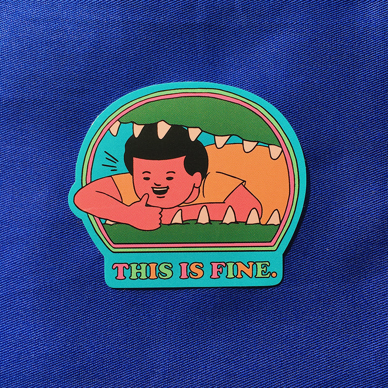 This Is Fine Sticker – Wormhole
