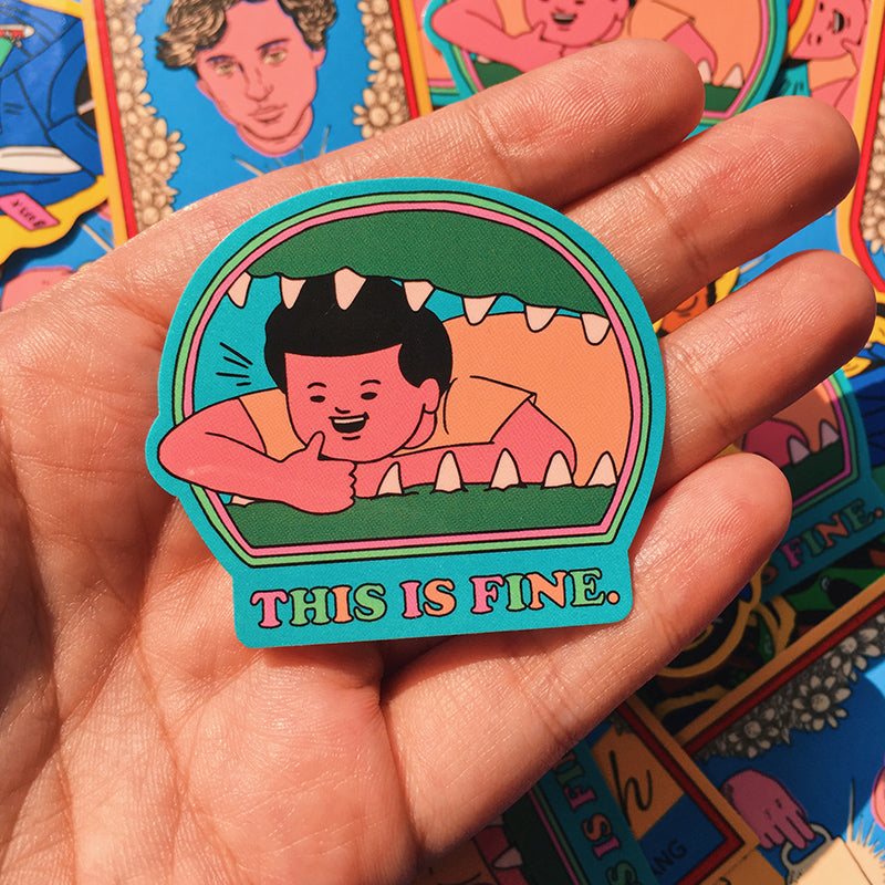 This Is Fine Sticker – Wormhole
