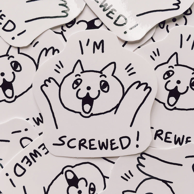 I'm Screwed Sticker – Wormhole