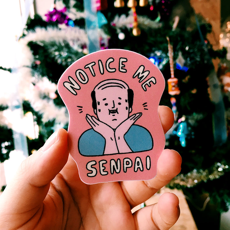 Notice Me Senpai Sticker – Wormhole